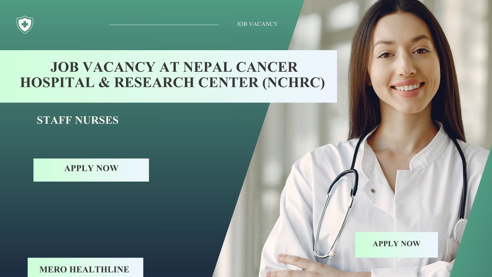 Job Vacancy at Nepal Cancer Hospital & Research Center (NCHRC) - Mero ...